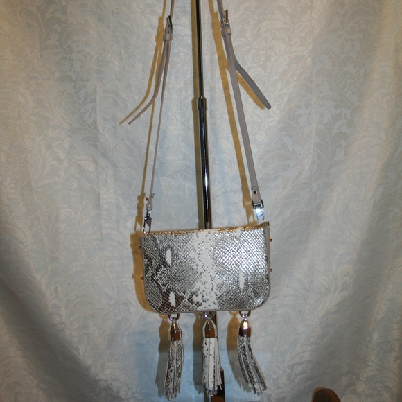 LUANA ITALY | Bags | Luana Italy Medea Mini Crossbody Pewter Snake ...